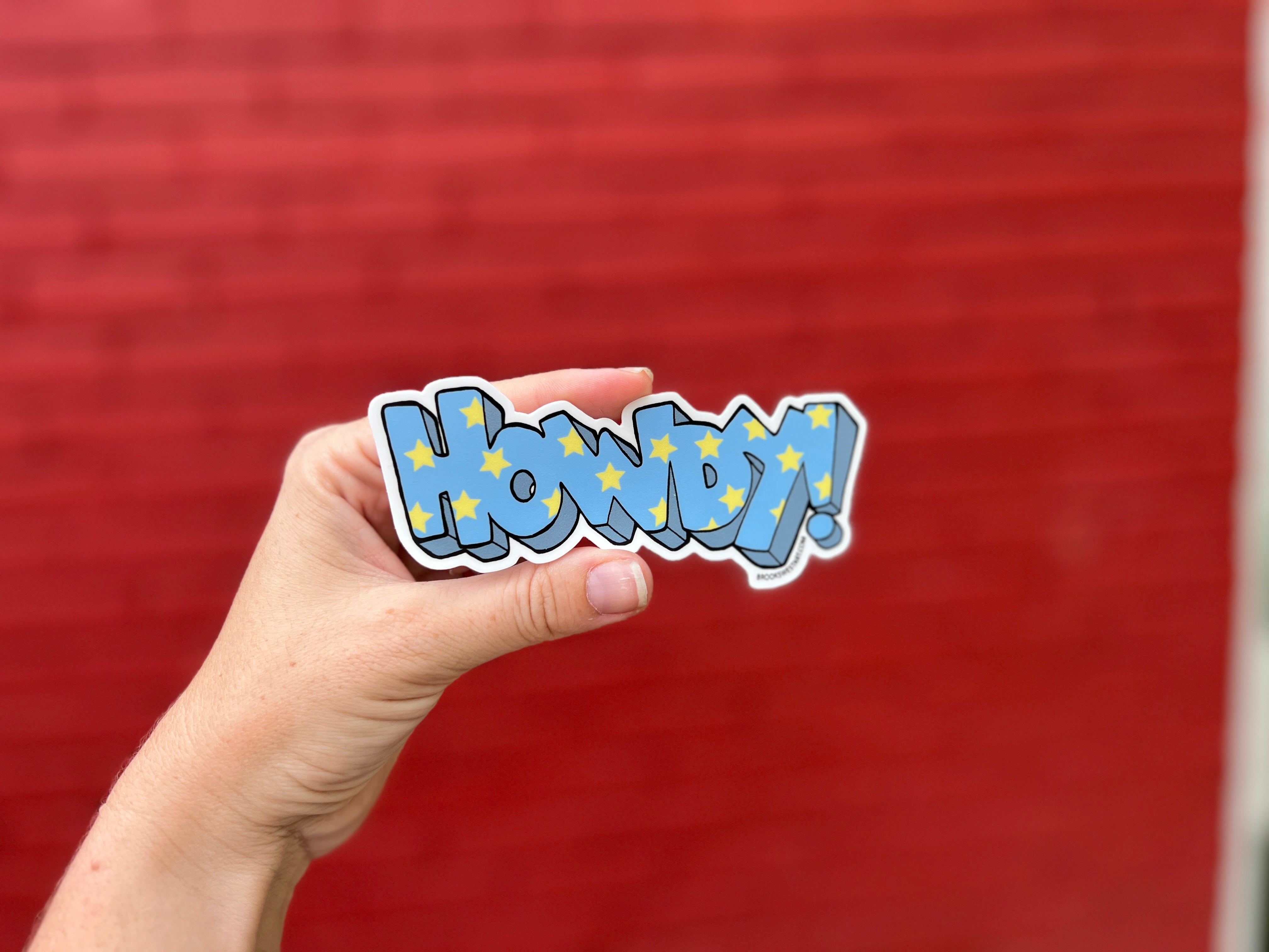 Howdy Sticker – Honky Tonk Party Shop